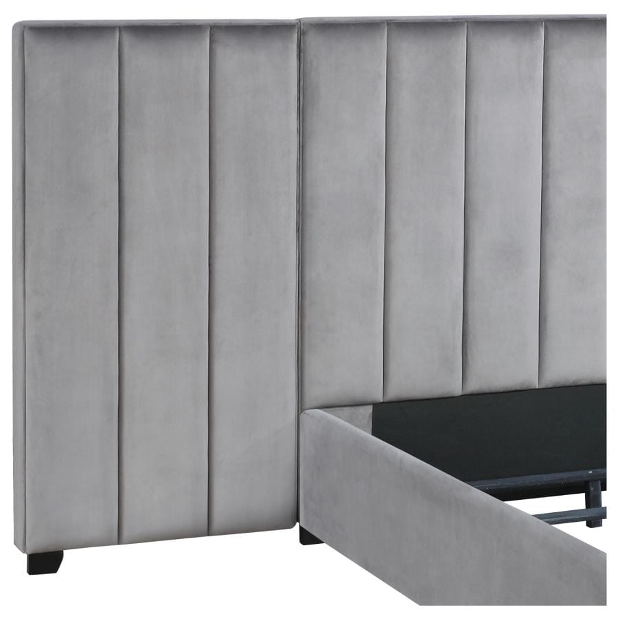 Arles Vertical Channeled Tufted Wall Panel Grey – XOOM FURNITURE